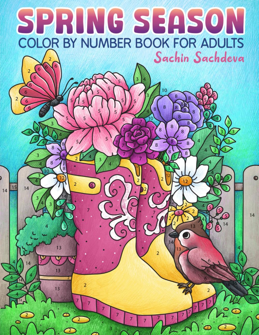 Amazon.com: Spring Season: Color By Number Book for Adults Relaxation ...