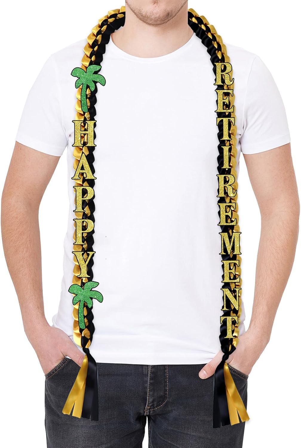 Amazon.com: DARUNAXY Black Gold Retirement Party Decorations, Funny ...