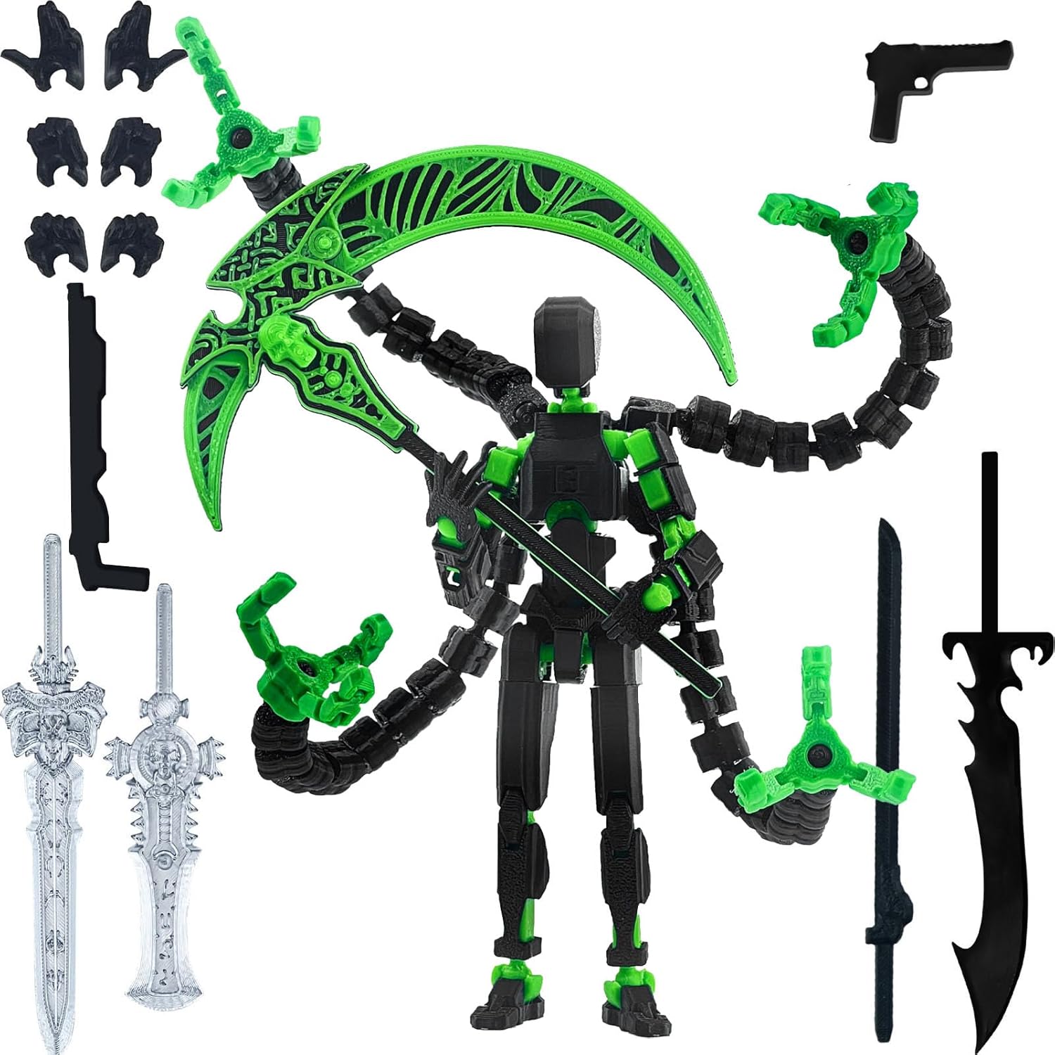 Amazon.com: PkghoKids Assembly Completed T13 Action Figure 3D Printed ...