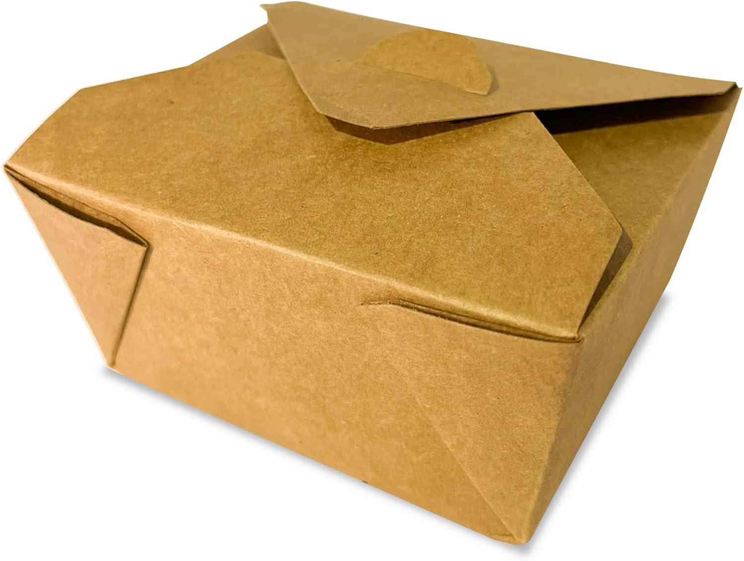 50 x Brown Cardboard Takeaway Food Boxes Eco-Friendly Biodegradable ...