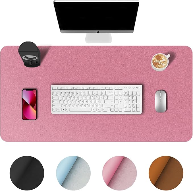 Amazon.com: SZHLUX Large Mouse Pad, Non-Slip PU Leathers Writing Pad ...