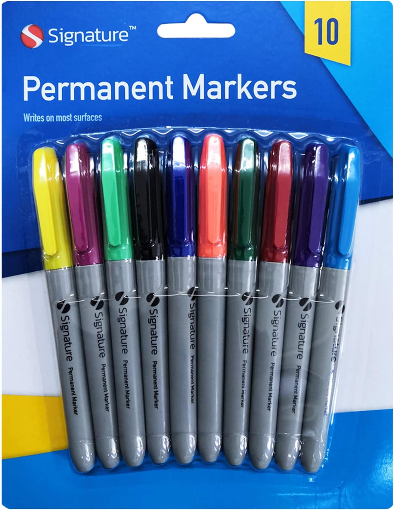 NTI 10 | 20 | 50 x Permanent Markers Pack Assorted Multi-Colour Fine ...