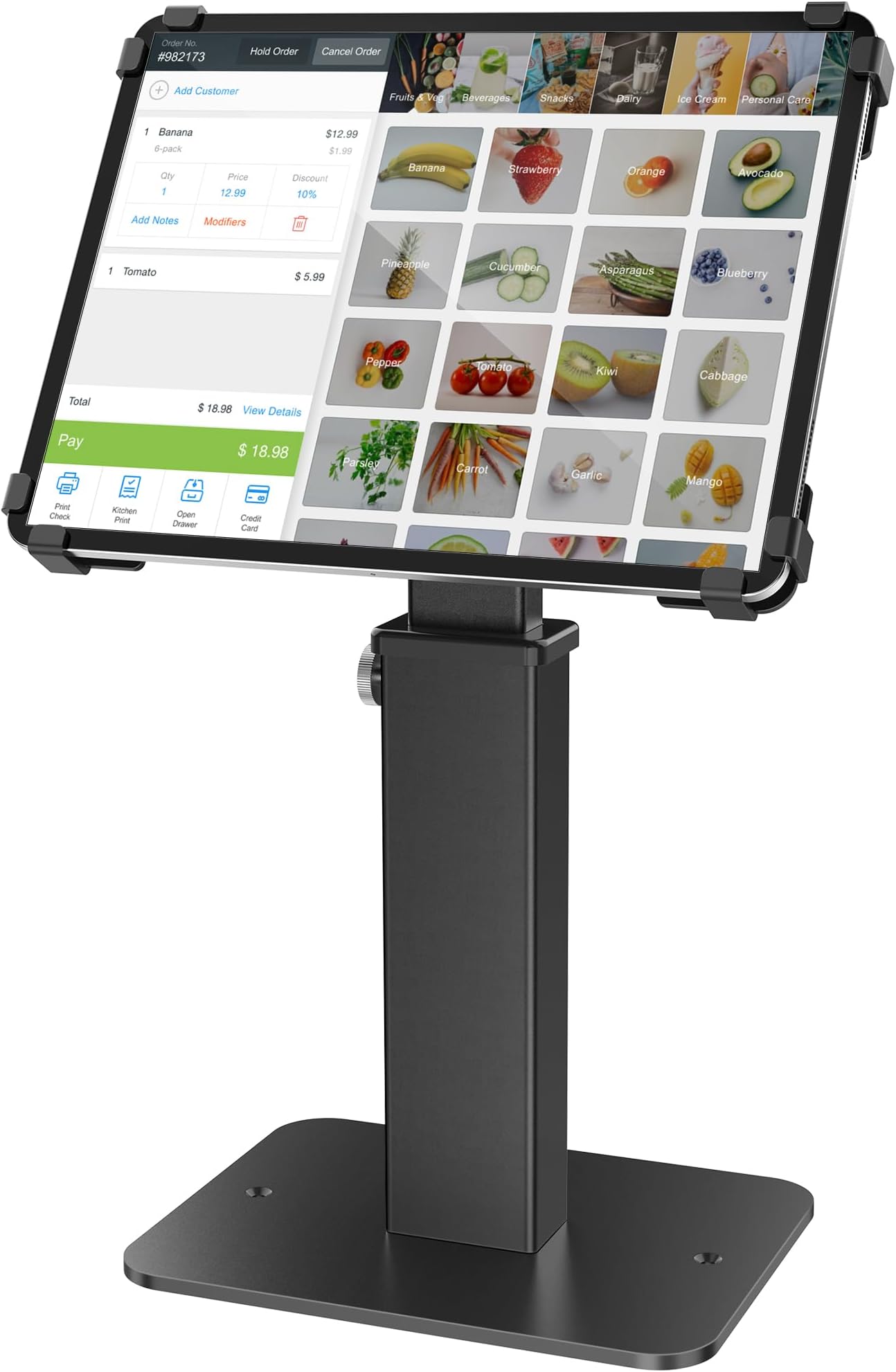 Amazon.com: AboveTEK Anti-Theft iPad Kiosk Stand, 360 Rotation & Adj ...