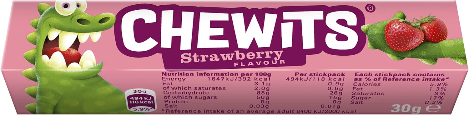 Chewits Strawberry : Amazon.co.uk: Grocery
