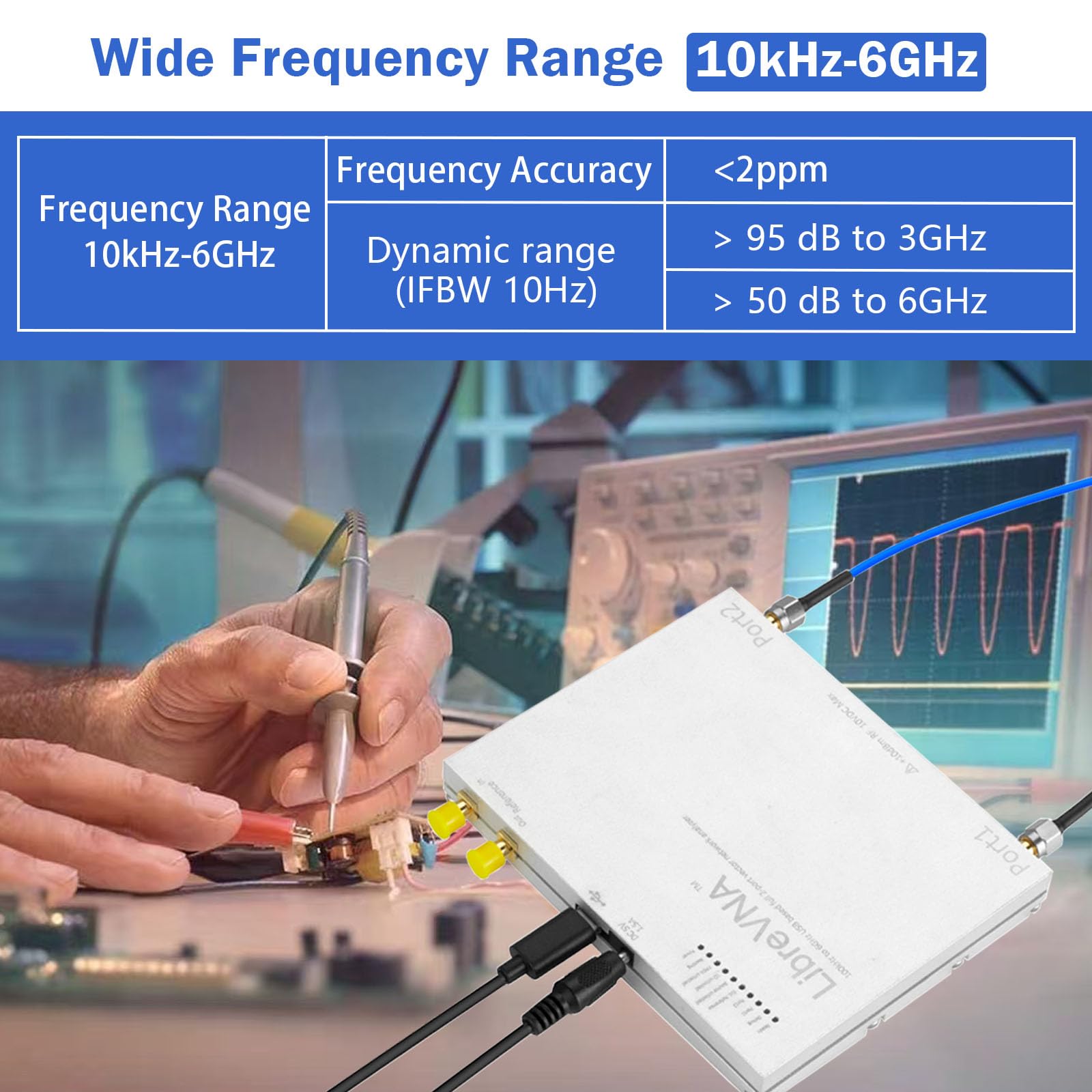 Snapklik.com : AURSINC LibreVNA 2.0 Vector Network Analyzer, 100KHz ...