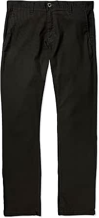 Volcom Men's Frickin Modern Fit Stretch Chino Pant Black at Amazon Men ...