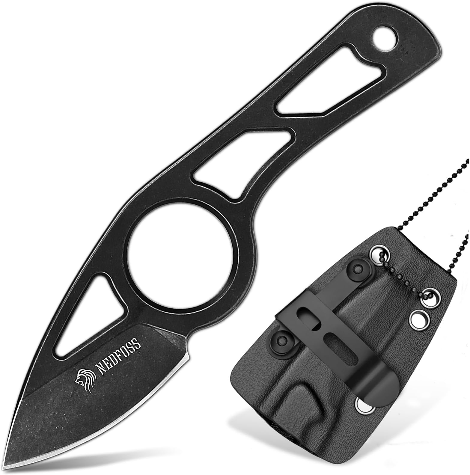 Amazon.com : NedFoss Neck Knife, 5.3" Mini Fixed Blade Knife for Men ...