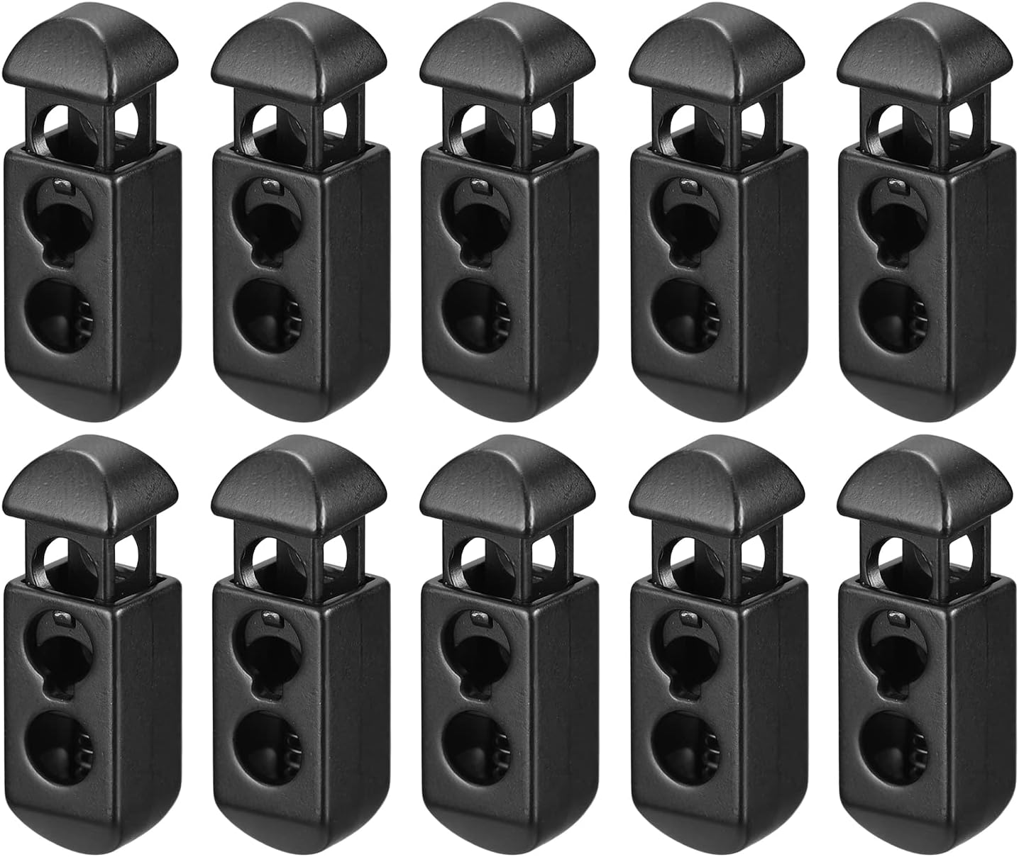 Amazon.com: uxcell 10pcs Metal Cord Locks, 4mm Double Hole Spring ...