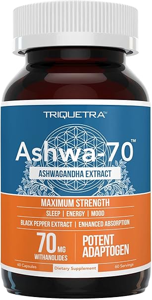Amazon.com: Triquetra Health 35% Withanolides: Ashwa-70® Ashwagandha ...