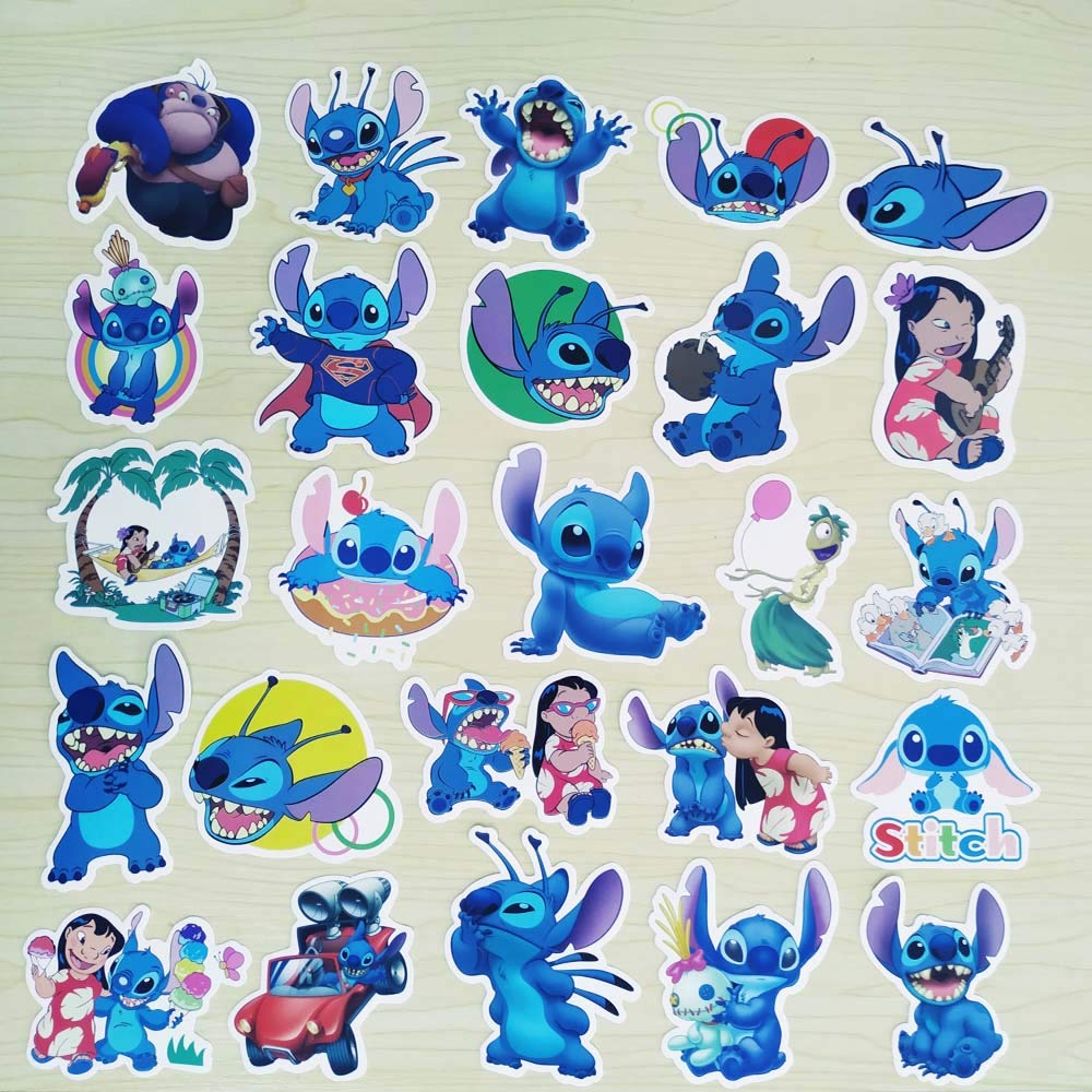 Lilo and Stitch Laptop Stickers, 55 Pcs Anime Cartoon Vinyl Decal Lilo ...