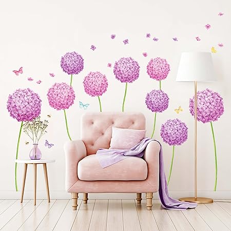 Amazon.com: DECOWALL SG-2114 Garden Flowers Wall Stickers Wall Decals ...
