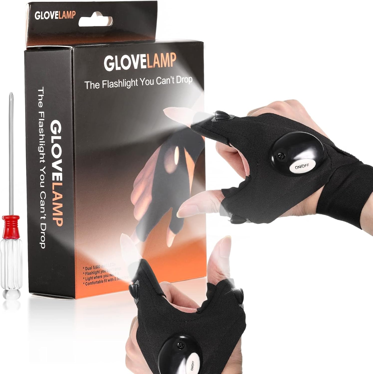 YUFFQOPC Gloves with Lights,LED Gloves with Waterproof Lights ...