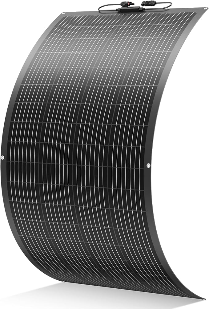 Amazon.com: 300W Flexible Solar Panel Bendable, All Black High ...