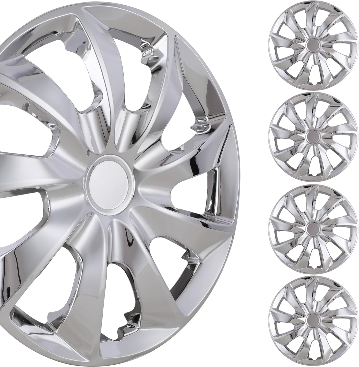 Amazon.com: Hawkley Automotive 17 Inch Universal Hubcap 17" Front and ...