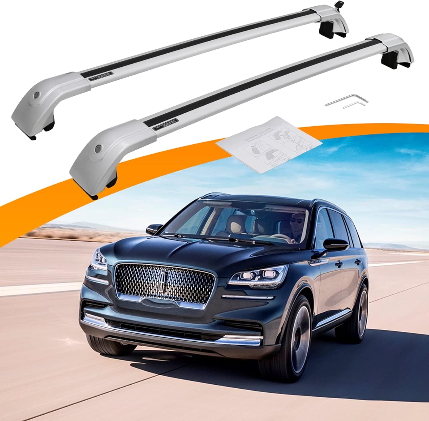 Amazon.com: Snailfly Roof Rack Cross Bars Fit for 2019-2023 Lincoln ...