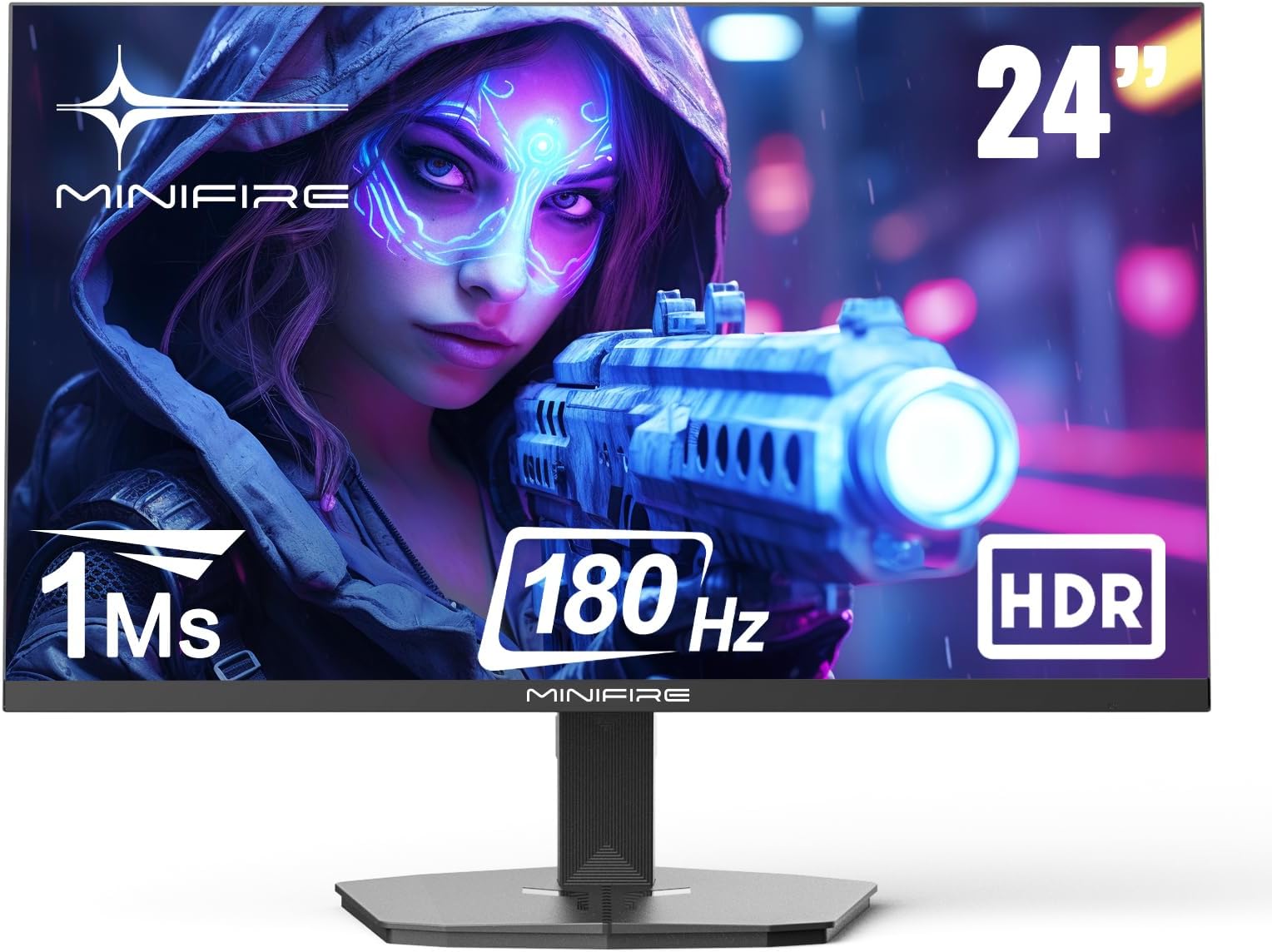 LXZ 24.5 Inch Gaming Monitor 200Hz, FHD 1080p, 1ms, DP/HDMI, Eye Care ...