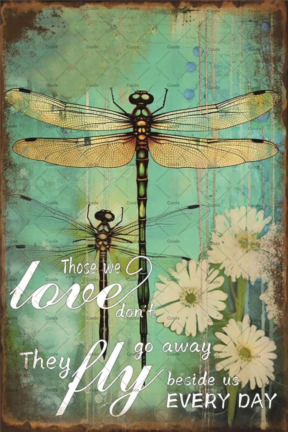 Amazon.com: Cusde Dragonfly Decor Those We Love Don't Go Away They Fly ...