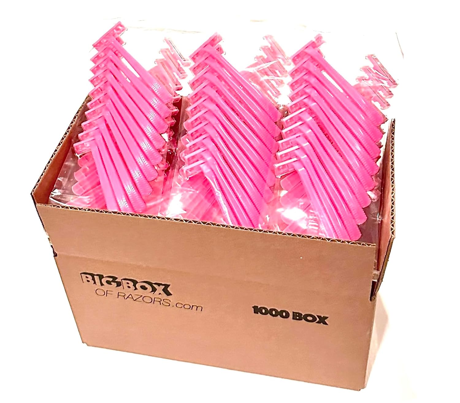 Amazon.com: 1,000 Low-Cost Pink Disposable Twin Blade Razor Blades ...