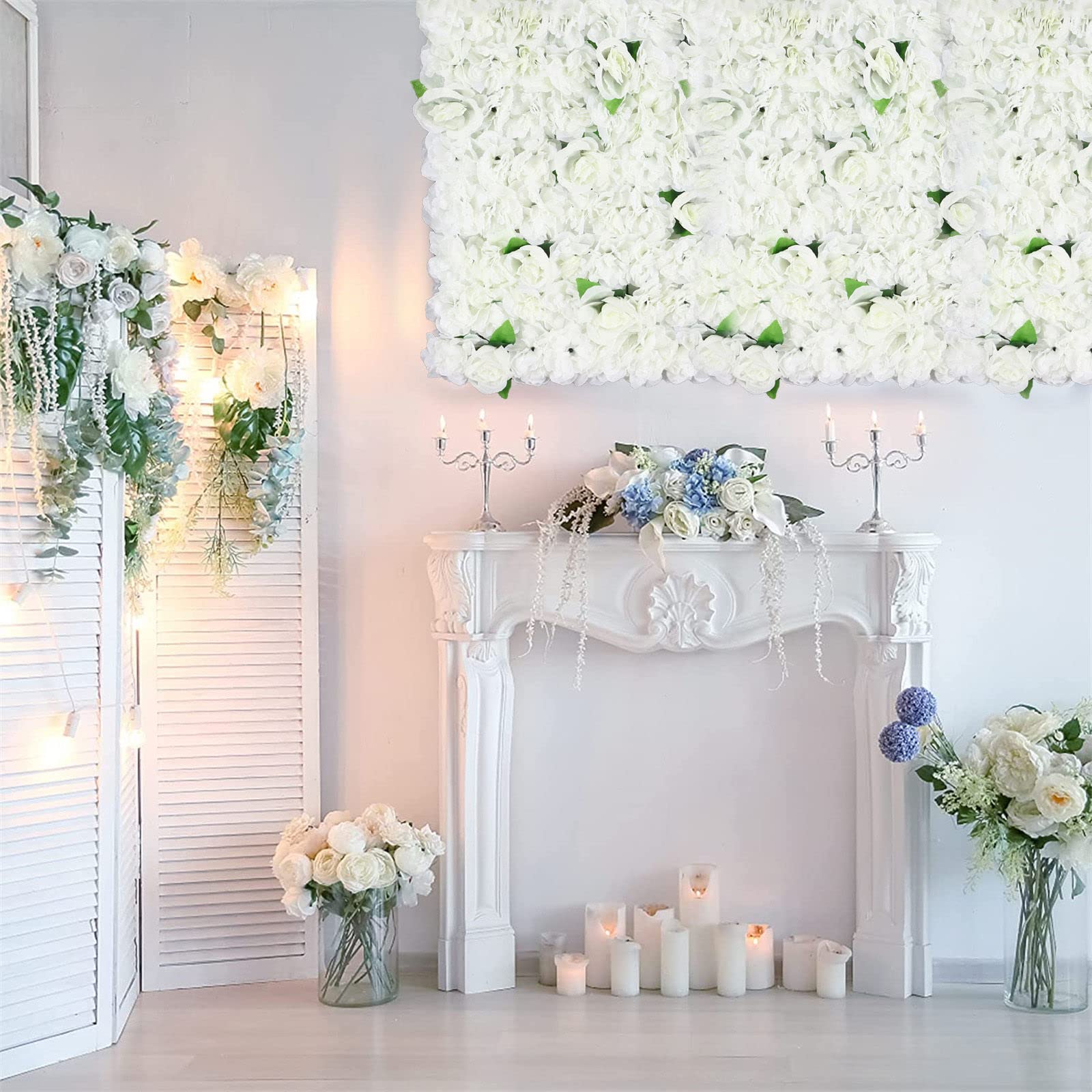 Artificial Floral Backdrop Artificial Flower Wall Panels - 3D Silk ...