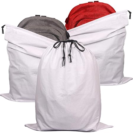 Amazon.com: MISSLO Cotton Breathable Dust-proof Drawstring Storage ...