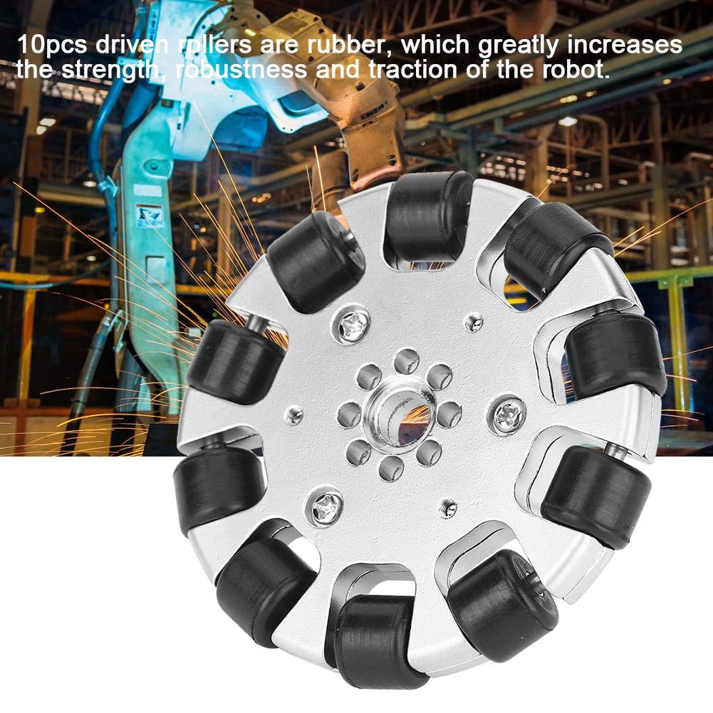 Buy Omni Wheel, 10 Driven Neoprene Rollers + Metal Wheel 360 ...