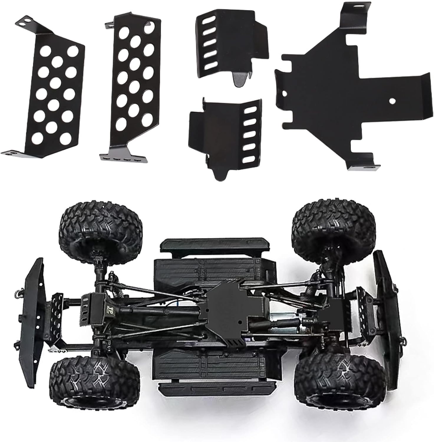 Amazon.com: RC Chassis Armors Stainless Steel Chassis Armors Protection ...