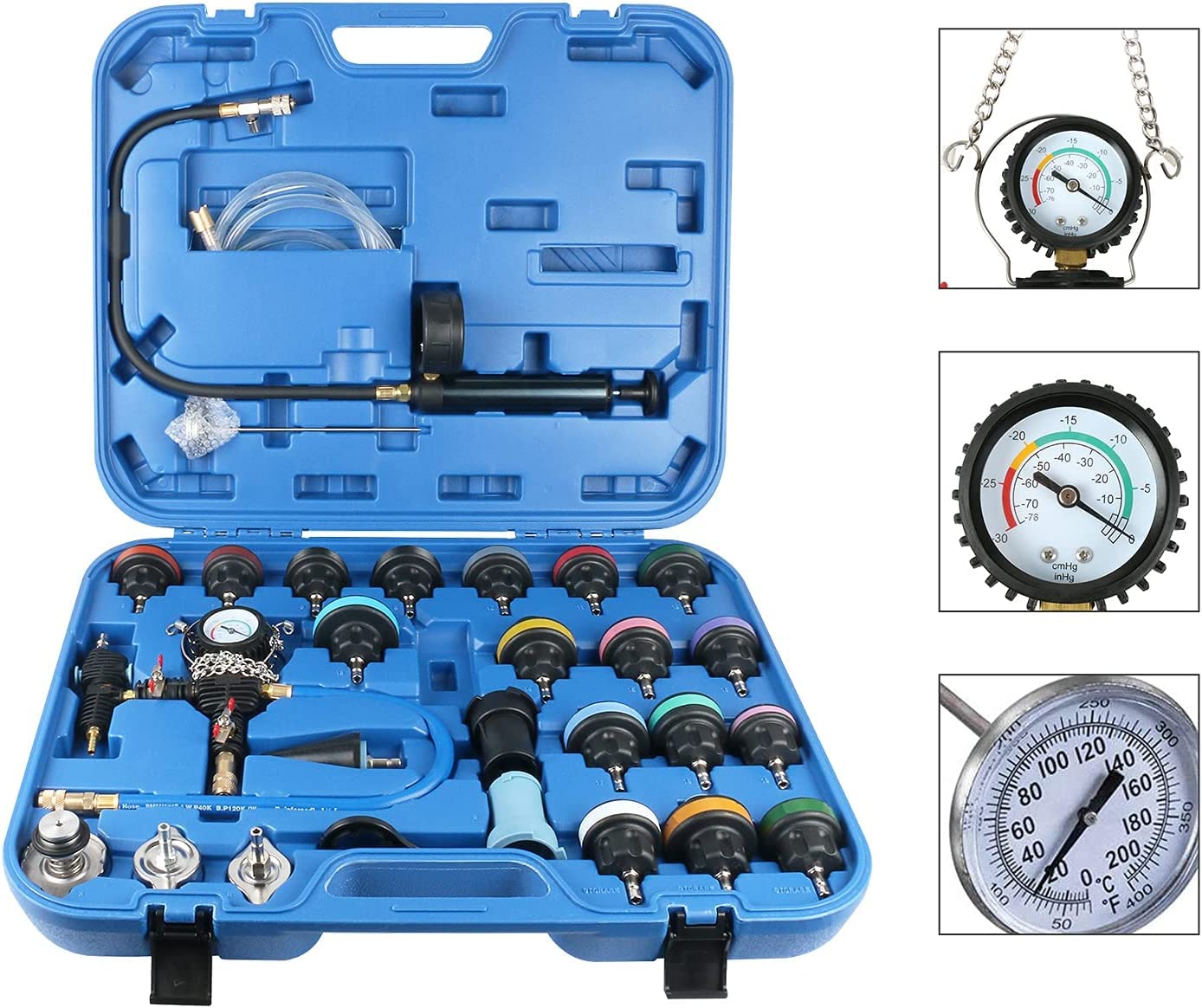 Buy AUTOOL Radiator Pressure Leakage Tester and Vacuum Type Cooling ...