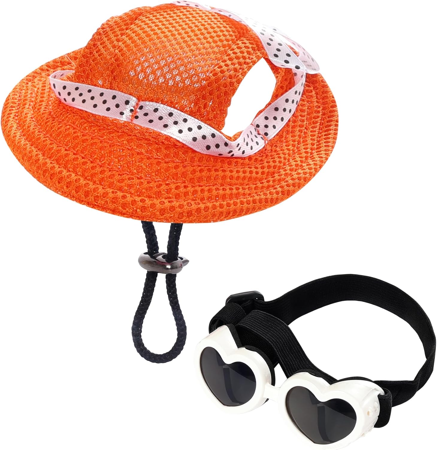 Amazon.com : Dog Sun Hat Set Including Dog Visor Sunbonnet Outfit with ...