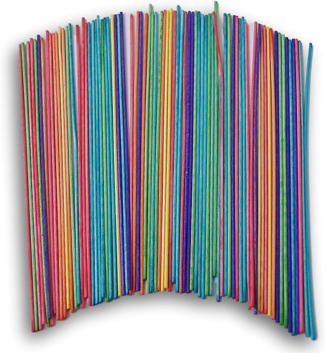 Amazon.com: Multi-Color Wood Craft Sticks - "Pick Up Sticks" Size - 80 ...