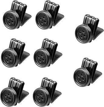 Amazon.com: Mewutal 8pcs No Sew Suspenders Buttons Black Jeans Button ...