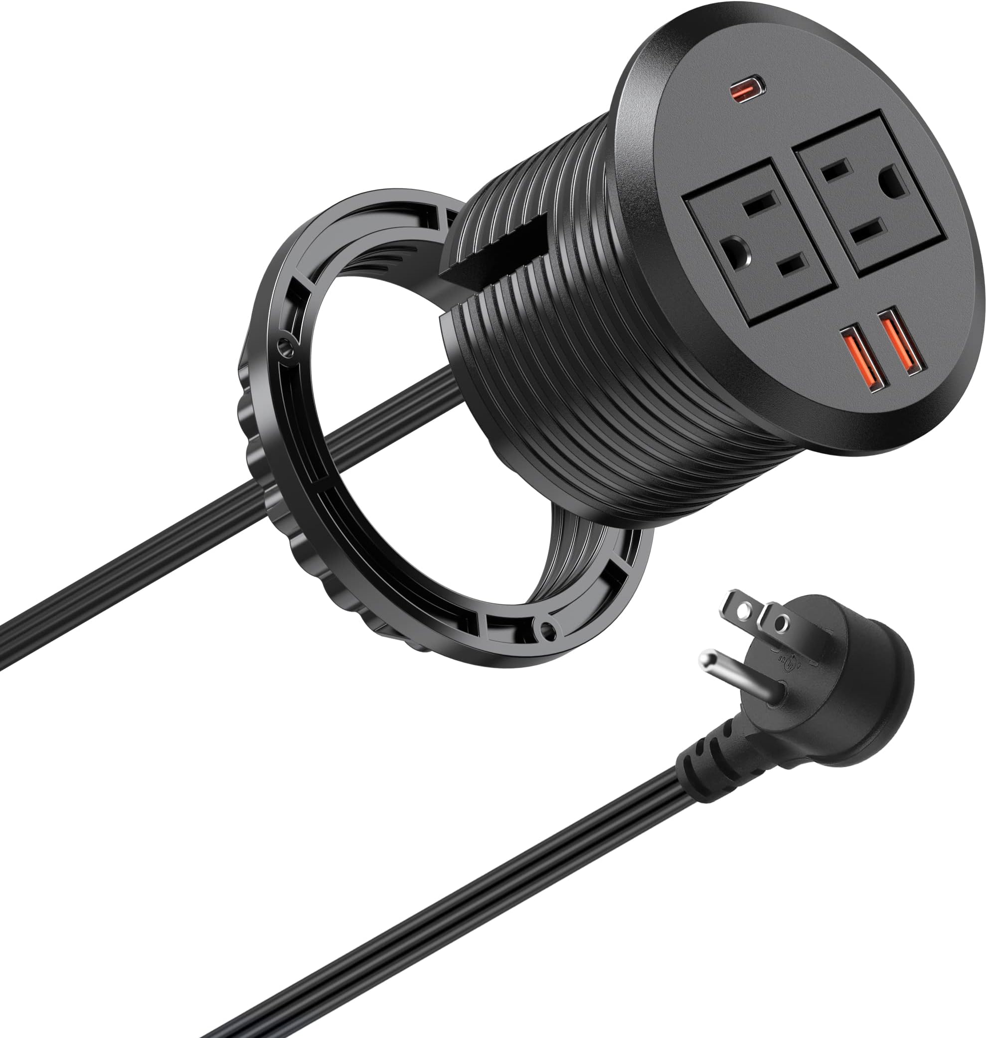 Amazon.com: Kable Kontrol PowerTap Desk Outlet Power Grommet – 3 AC ...