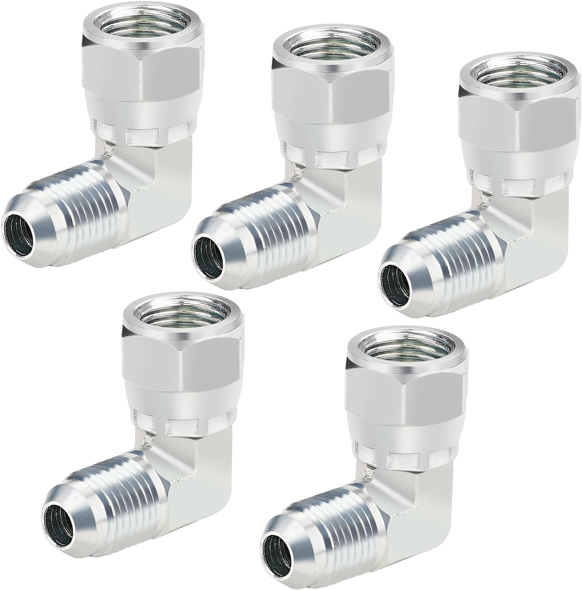 Amazon.com: ANCIMOON 3/8’’ hydraulic fittings 90 degree, 3/8" Male JIC ...