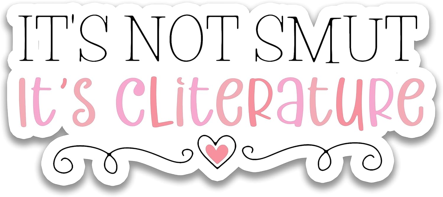 Amazon.com: 314PI (3pcs) It's Not Sm*t It's Cliterature Sticker, Book ...