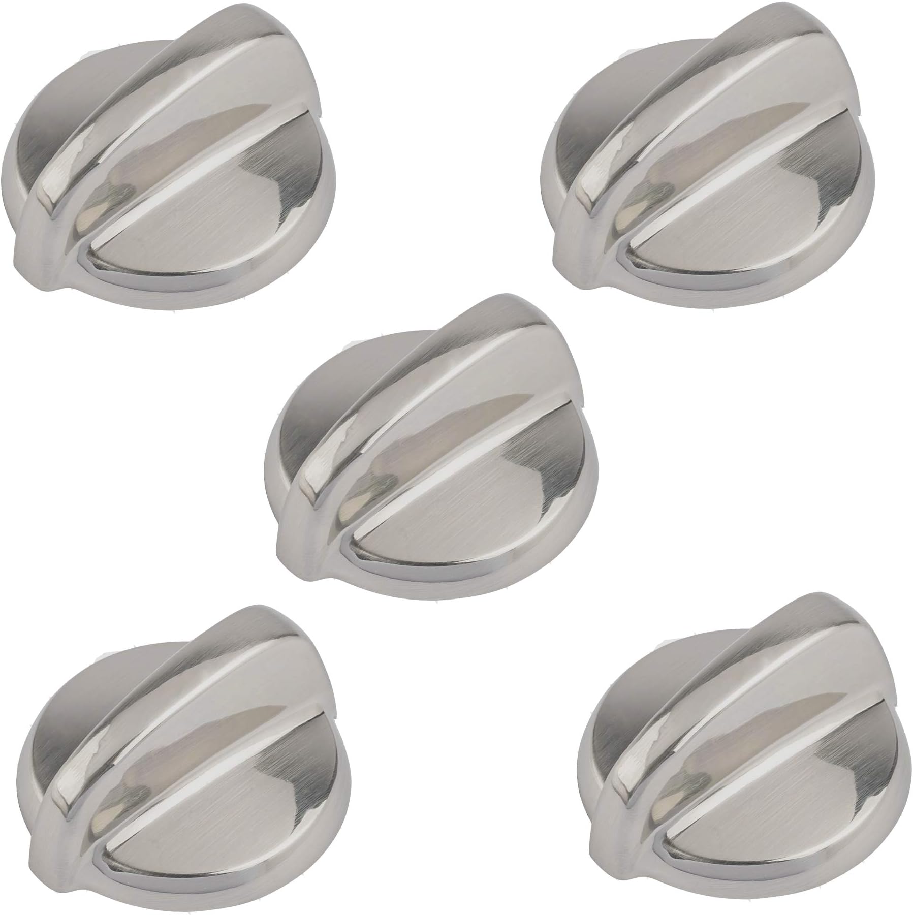Amazon.com: Urdrsaf 4Pcs WB03T10295 Chrome Gas Stove Knob Surface ...