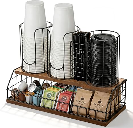 Amazon.com: Geelin 18oz Adjustable Coffee Cup Dispenser, Cup Holder ...
