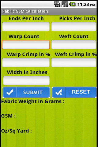 Fabric GSM Calculator - App on the Amazon Appstore