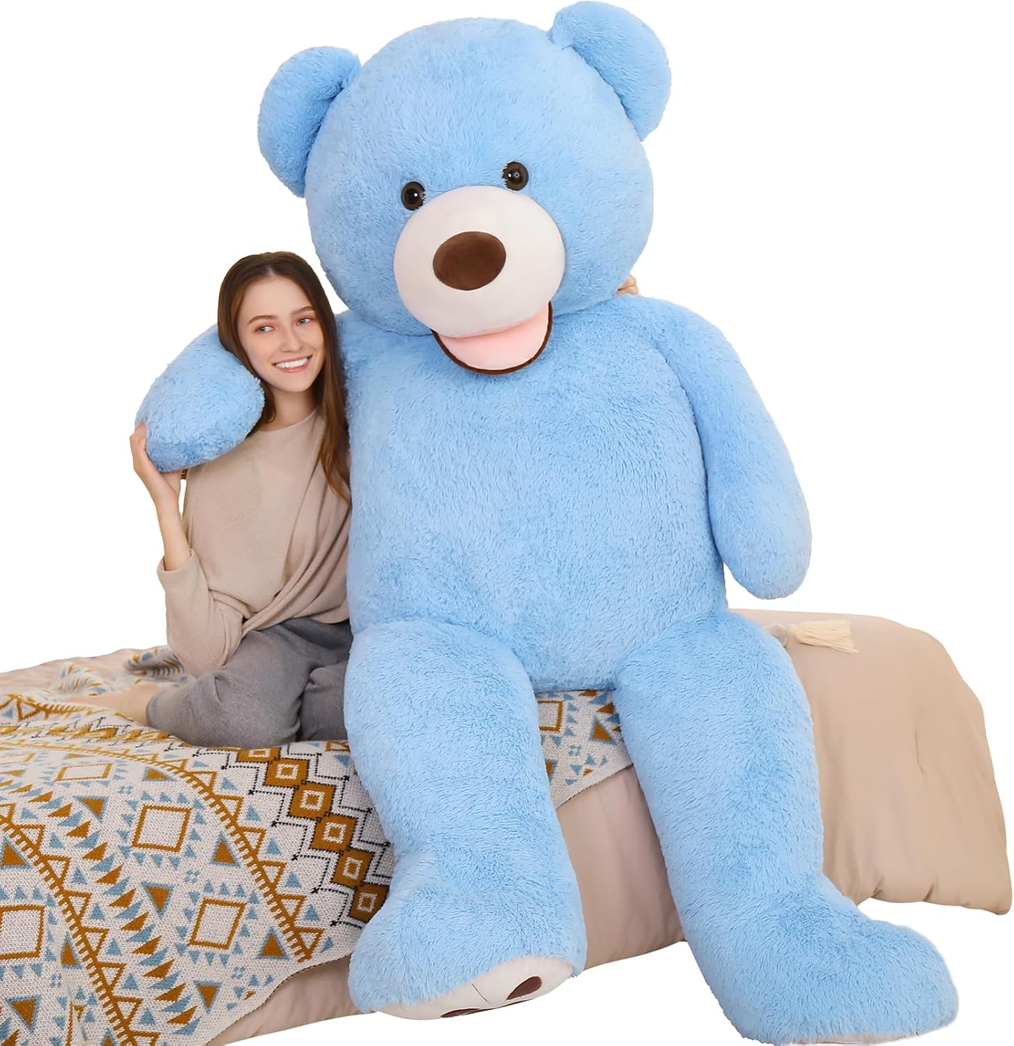 Amazon.com: MorisMos Giant Teddy Bear Plush 5 Feet, Large Big Teddy ...