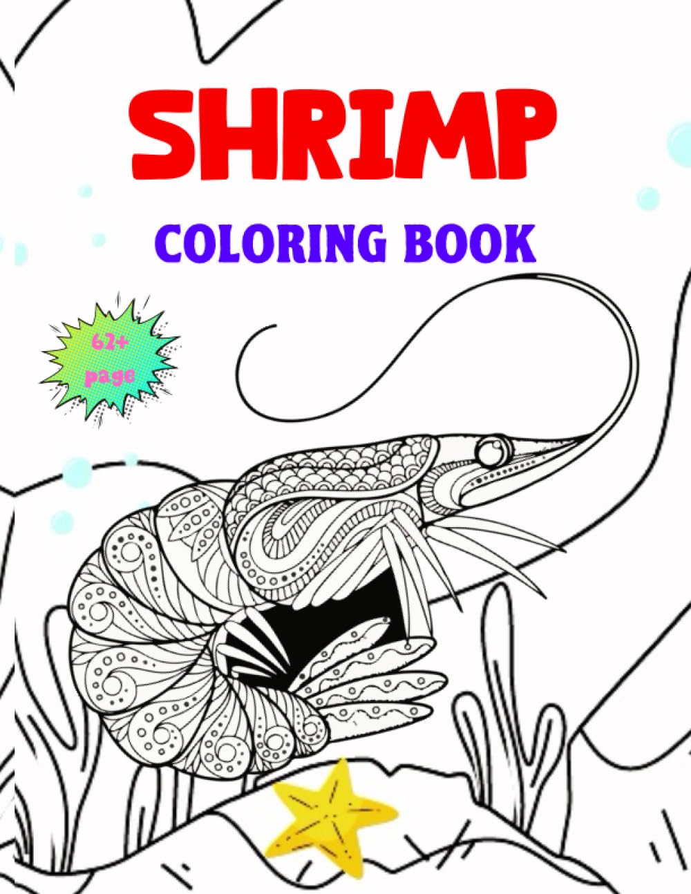 Shrimp coloring book: Stress Relaxation Shrimp Coloring Book With ...