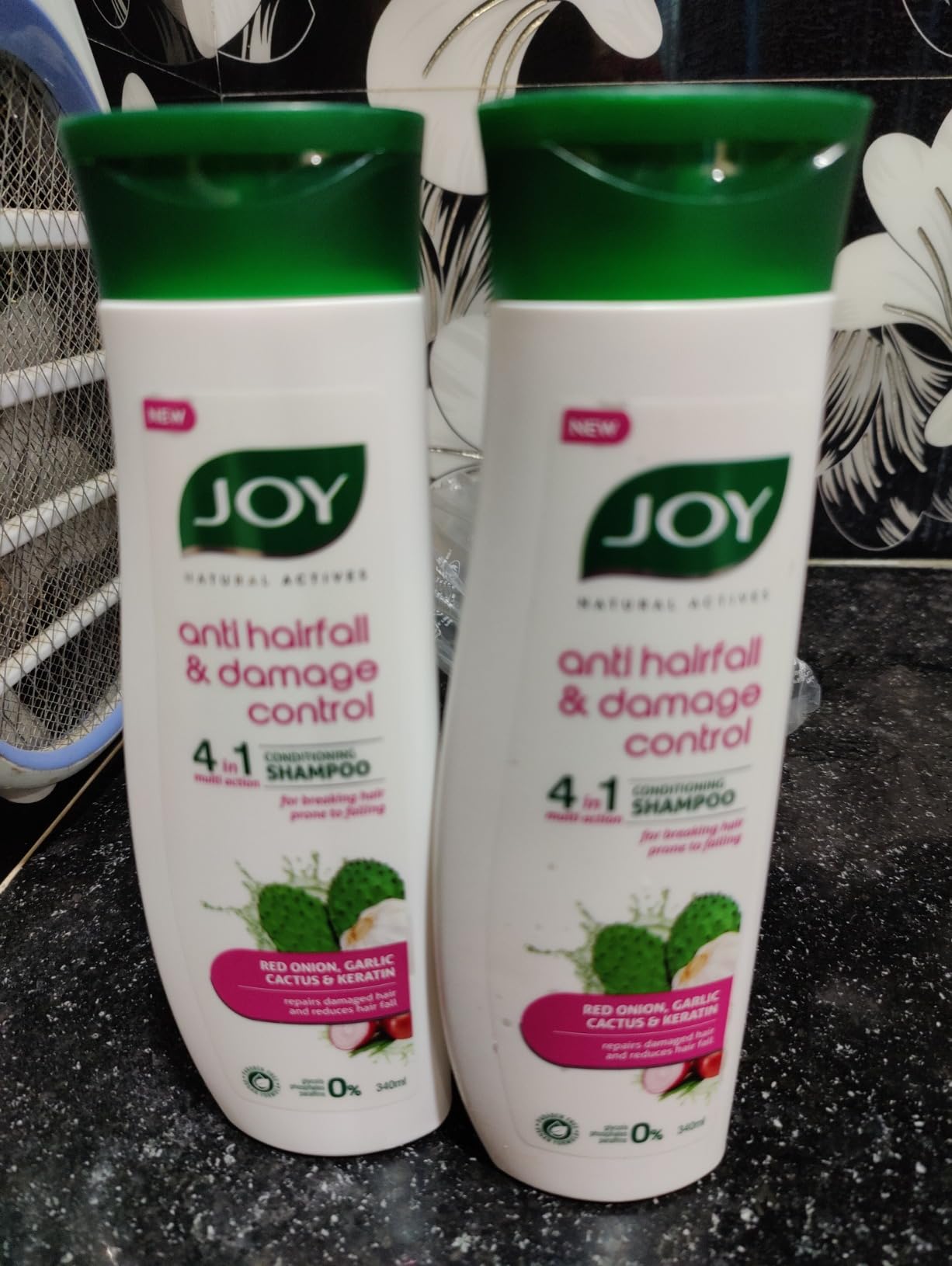 Buy Joy Red Onion Shampoo for Hair Fall Control (340ml x 2) | 4 in 1 ...