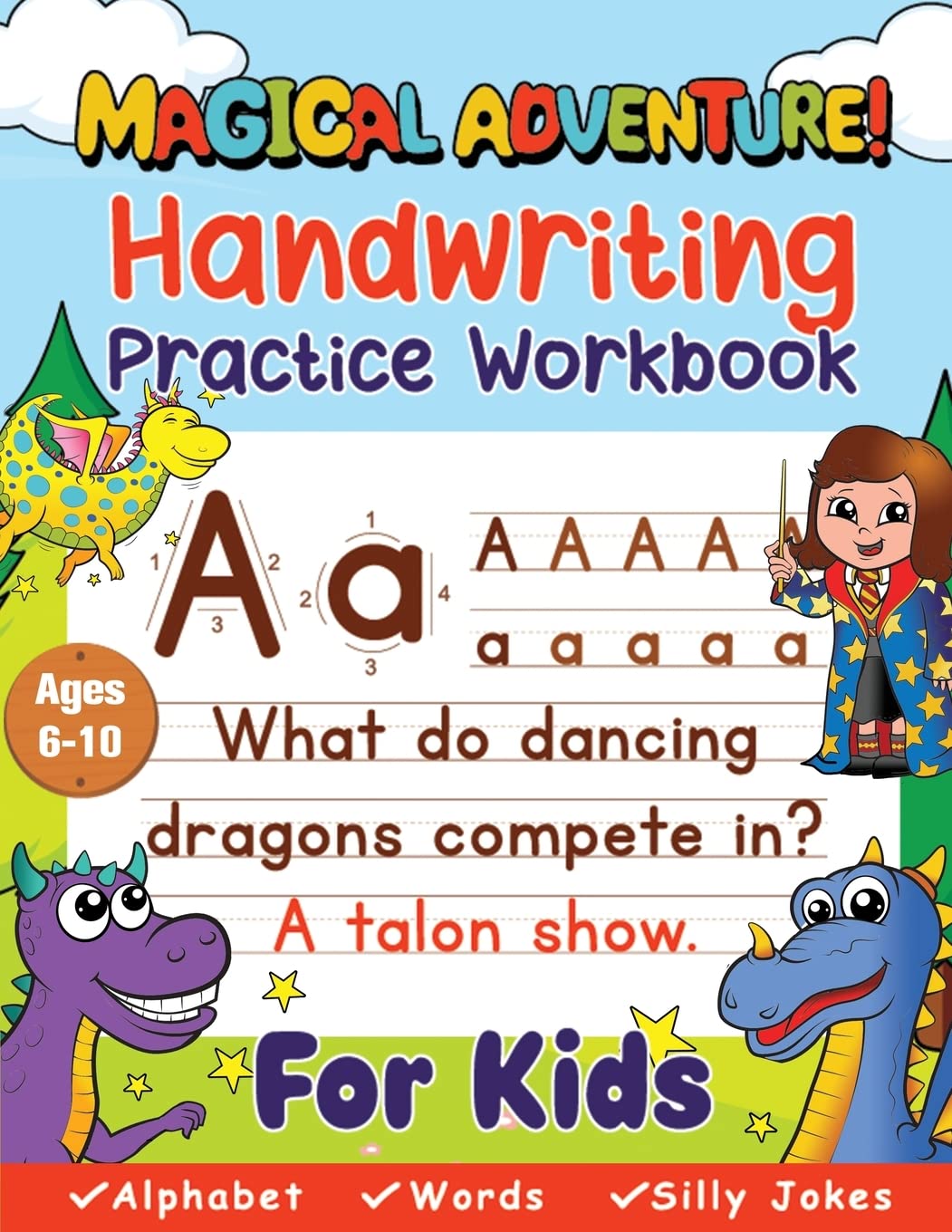 Handwriting Practice Book for Kids Ages 6-10 (Magical Adventure ...