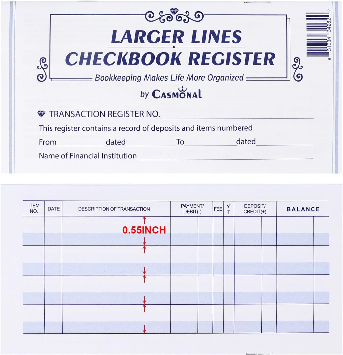 Amazon.com : Checkbook Registers, Made in The USA, for Personal ...