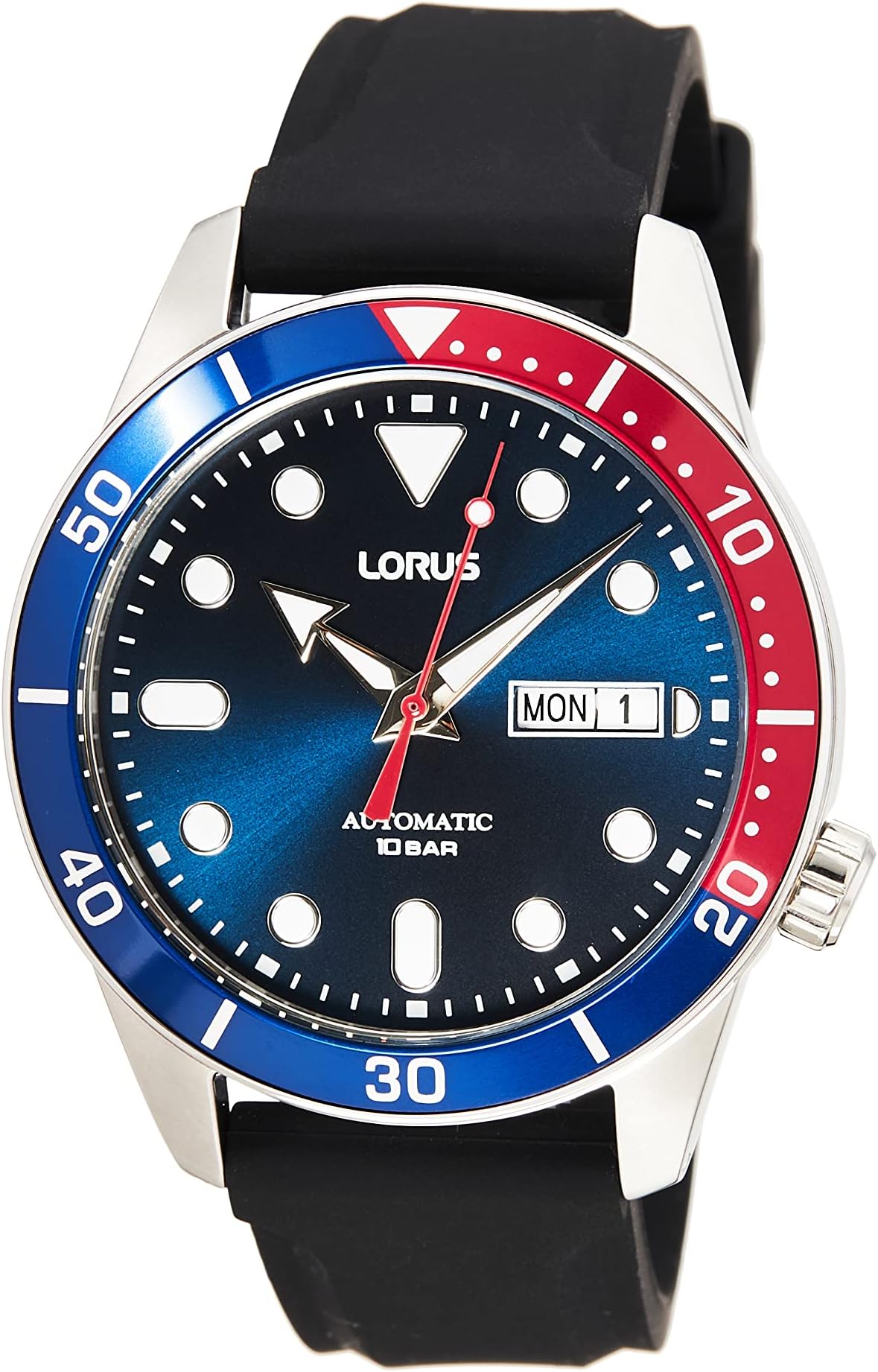 Lorus Men Analog Automatic Watch with Silicone Strap RL453AX9 : Amazon ...