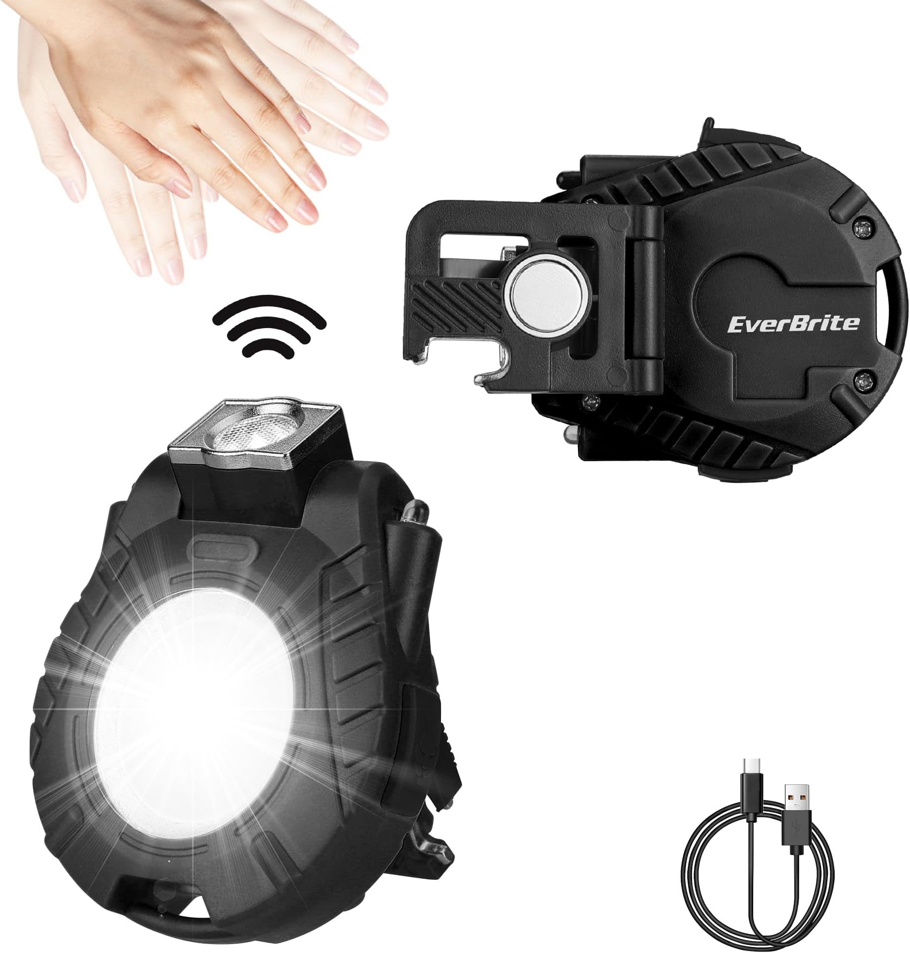 COB Keychain Work Light Keychain Flashlights 7 Light Modes 1600Lumen ...