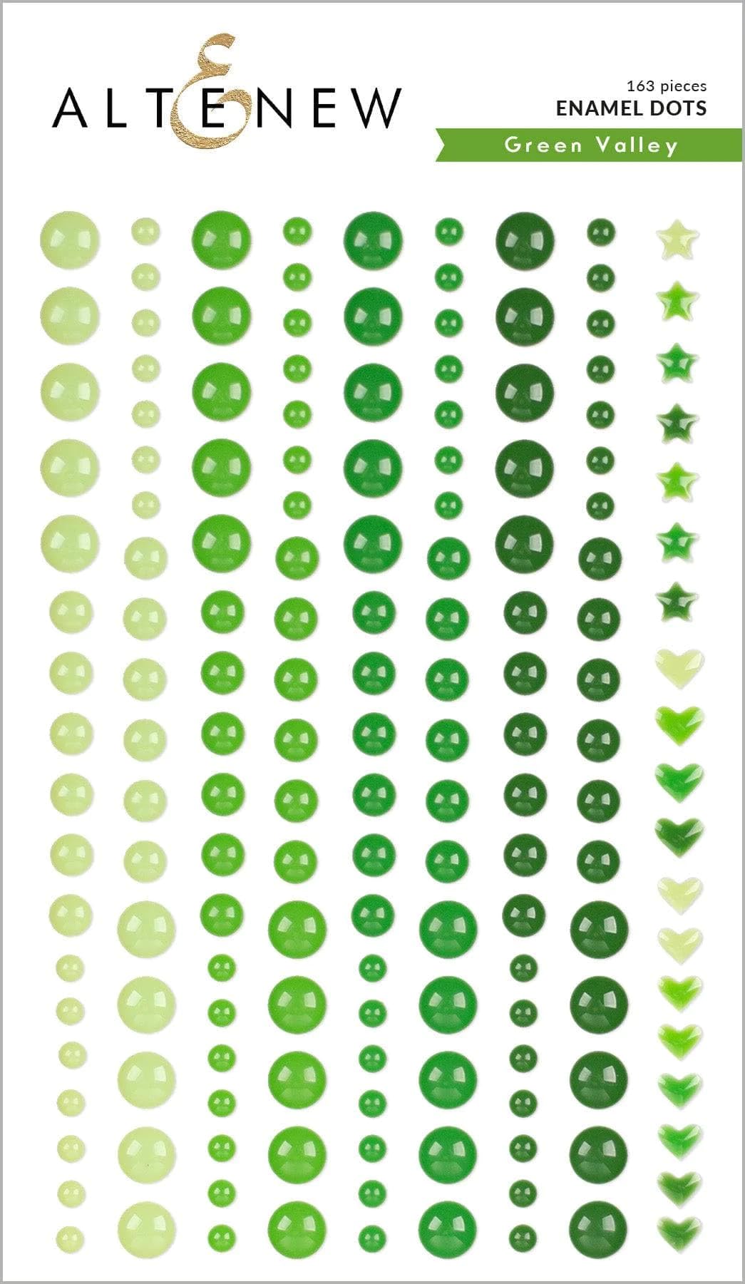 Amazon.com: Altenew Green Valley Enamel Dots, Adhesive Enamel Dots ...