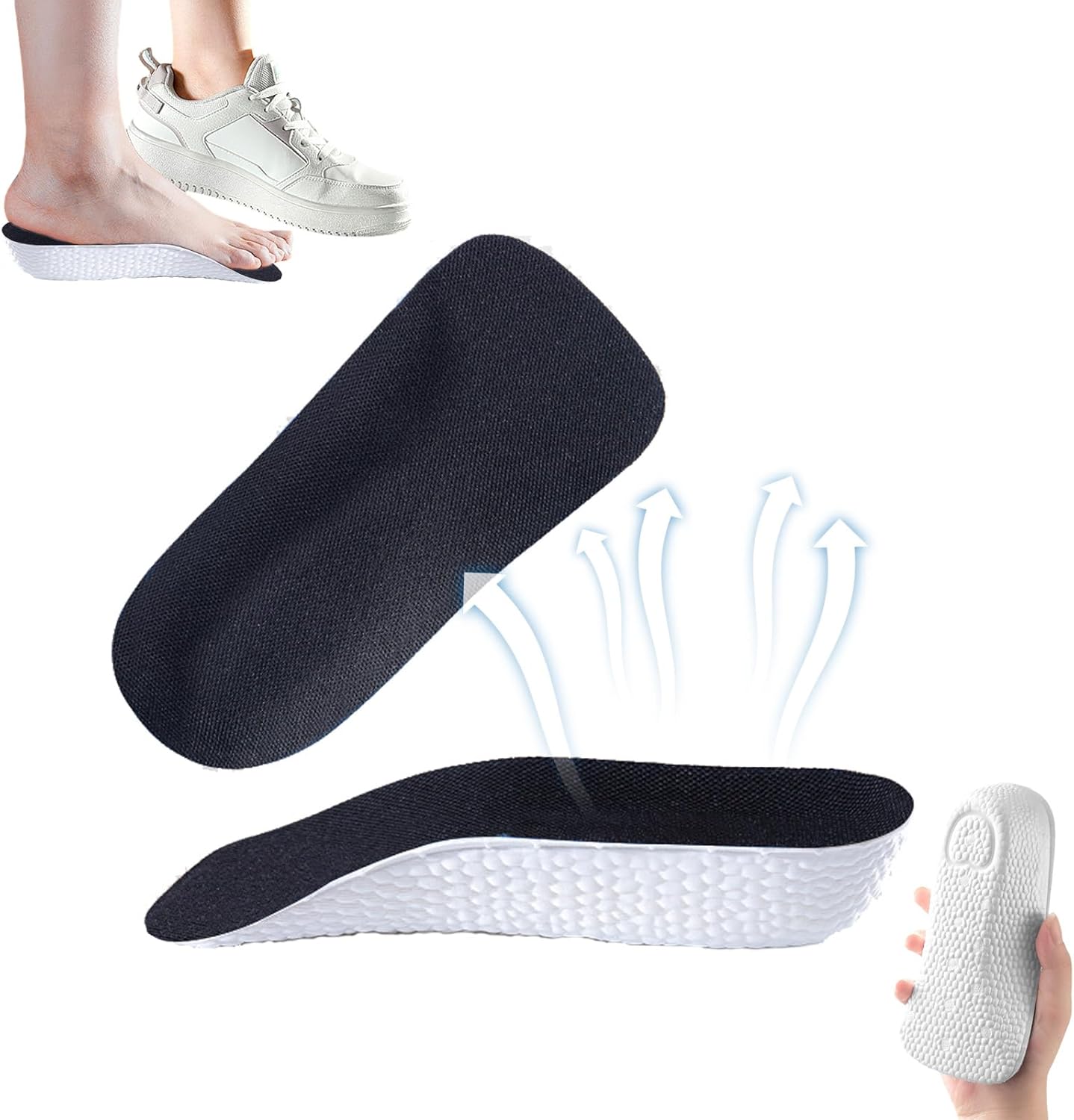 Amazon.com: Brandone Insoles Height Increase,Brandone Orthopedic High ...