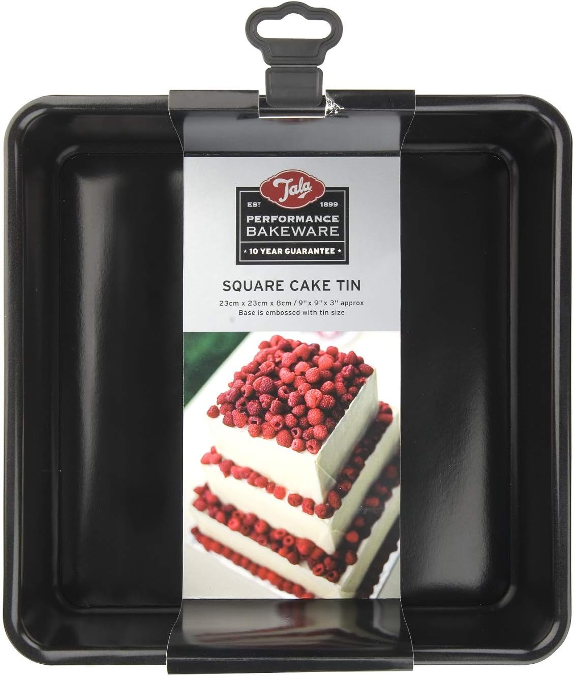 Tala Performance, Loose Base Square Cake Tin, Professional Gauge Carbon ...
