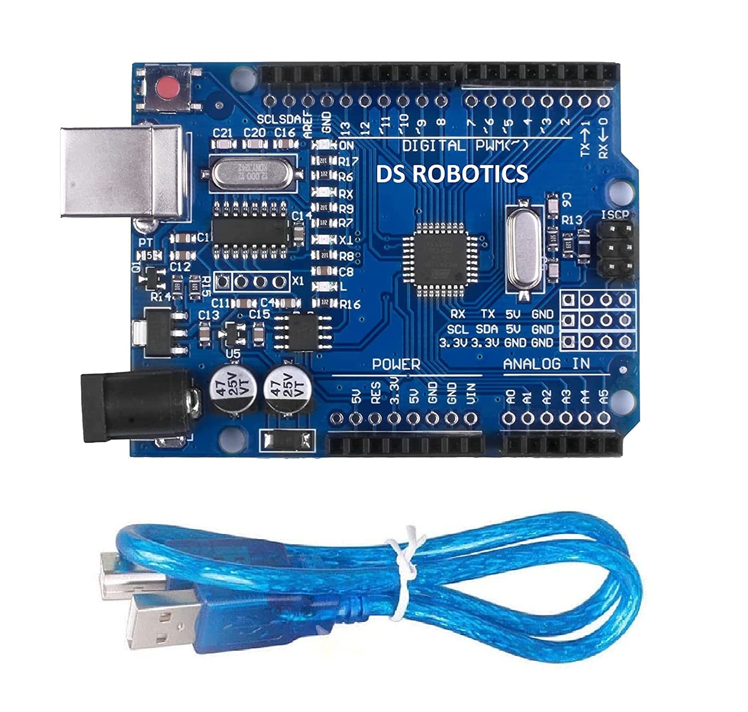 Ds Robotics® UNO R3 ATmega328P SMD CH340 Development Board With USB ...