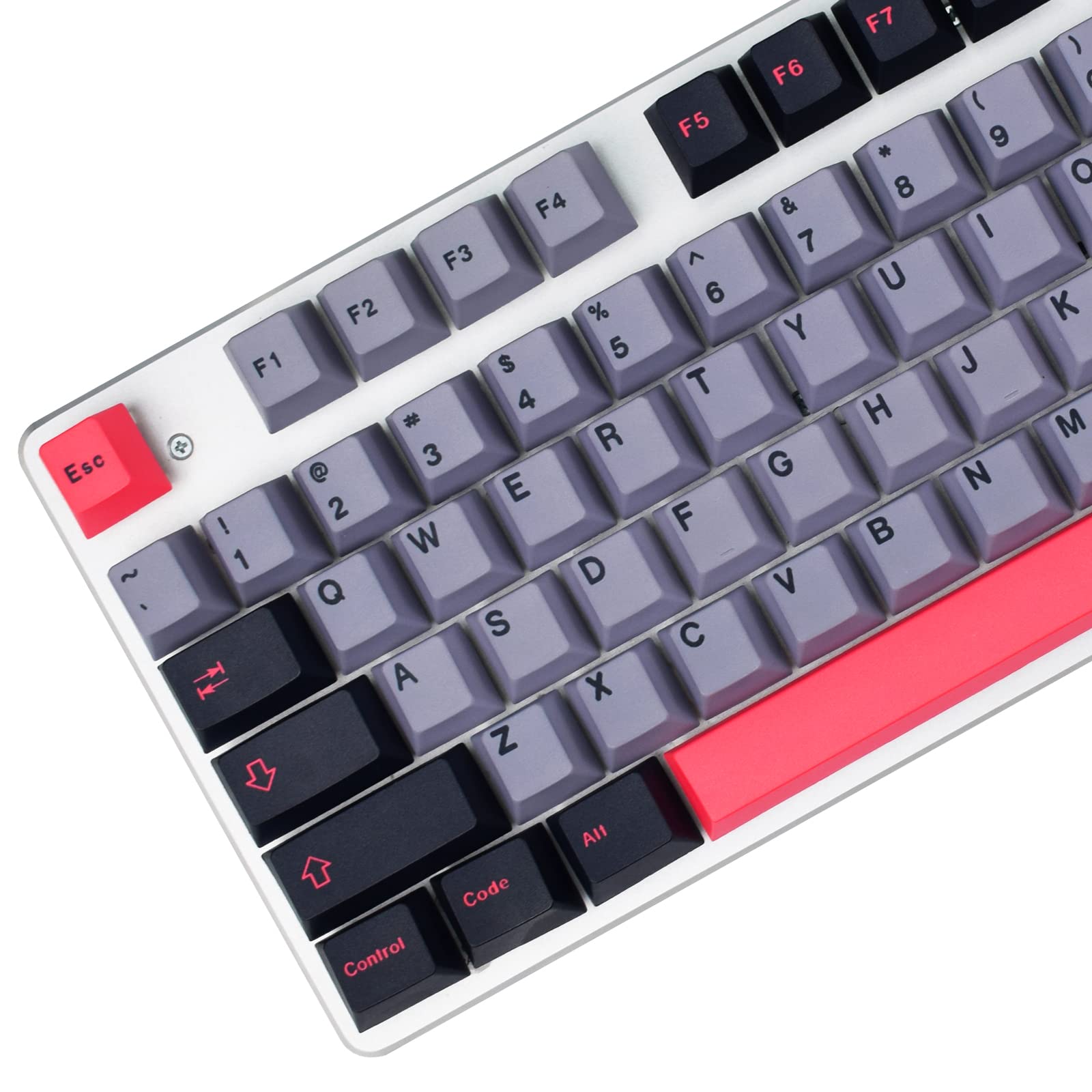 PBT GMK 8008 Keycaps, 129 Set MOLGRIA Keycaps 8008 for Gaming Keyboard ...