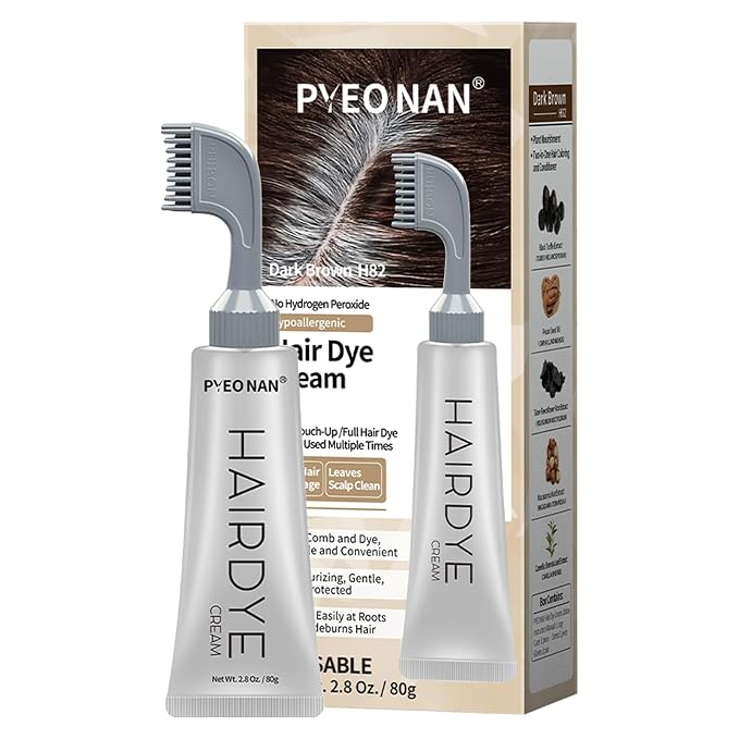 Amazon.com : PYEONAN Hypoallergenic Hair Dye Cream,Natural Plant ...