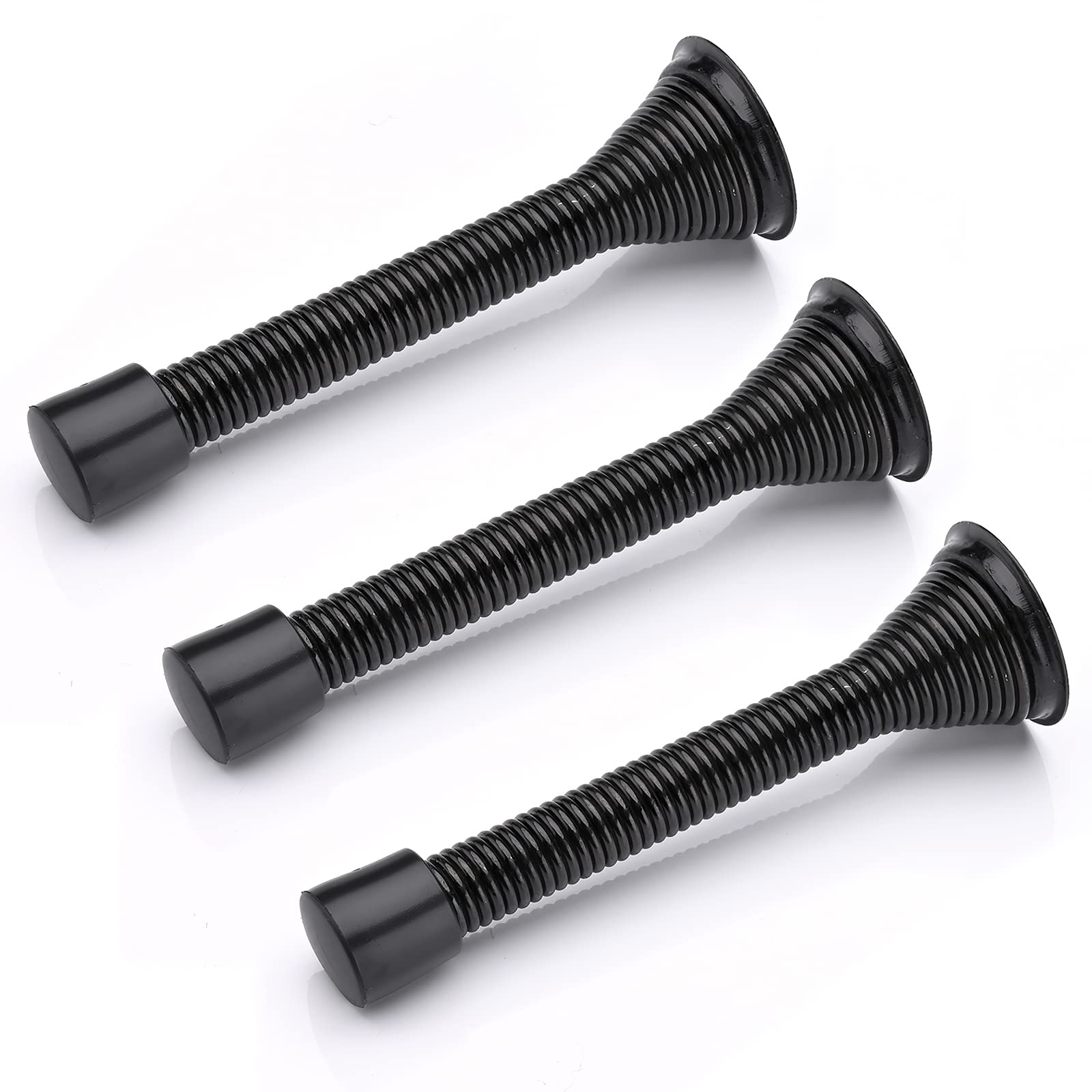 Melofo 85 mm Spring Door Stop 3 Pack Wall Mounted Spring Door Stopper ...